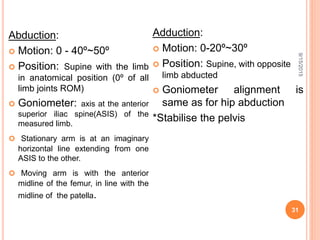 Goniometry.ppt uche | PPTX