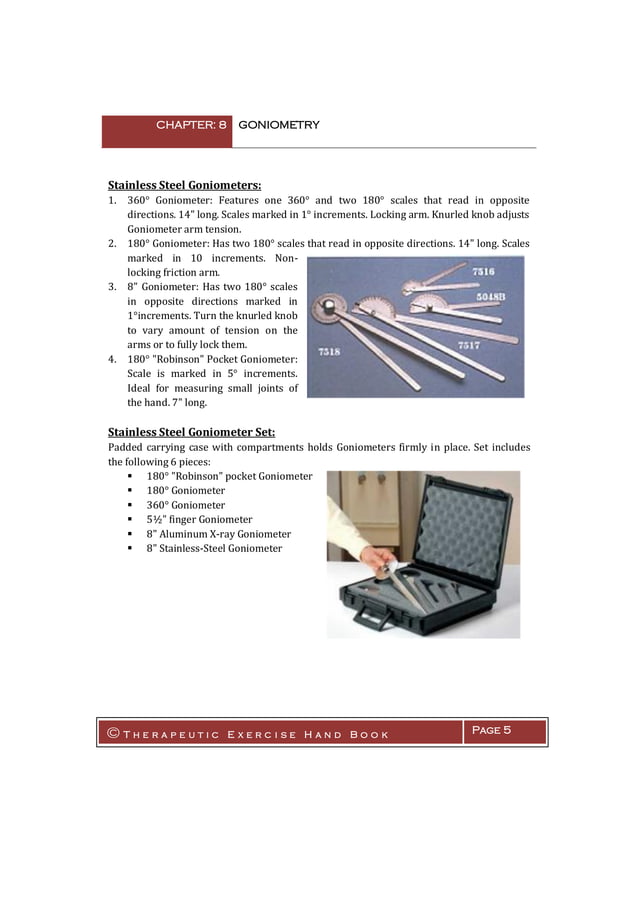 Goniometry | PDF