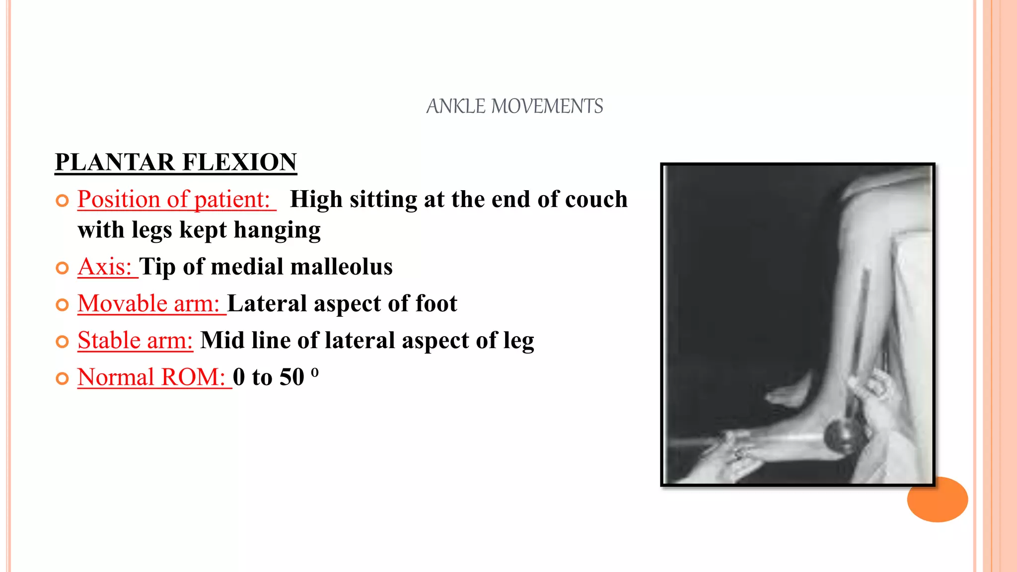 GONIOMETRY LOWER LIMB | PPTX
