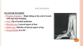 GONIOMETRY LOWER LIMB | PPTX