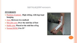 GONIOMETRY LOWER LIMB | PPTX