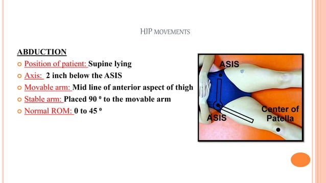 GONIOMETRY LOWER LIMB | PPTX