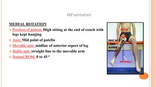 GONIOMETRY LOWER LIMB | PPTX
