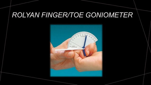 Goniometry for Wrist & Fingers | PPTX