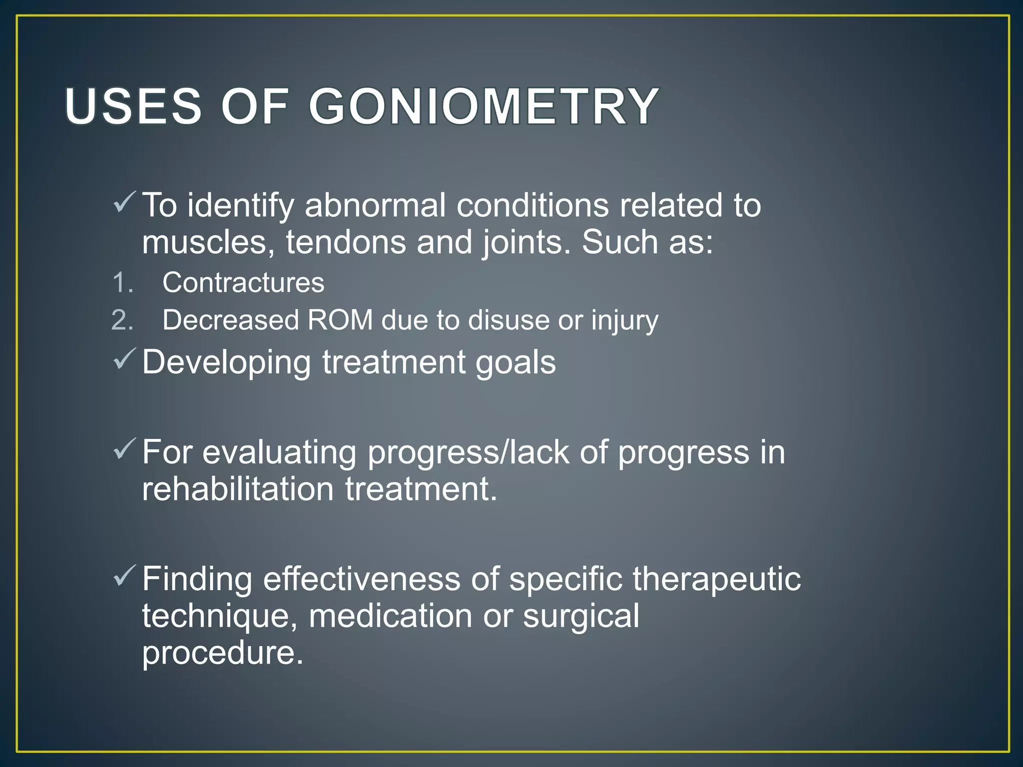 Goniometry | PPTX