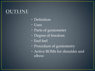 Goniometry | PPTX