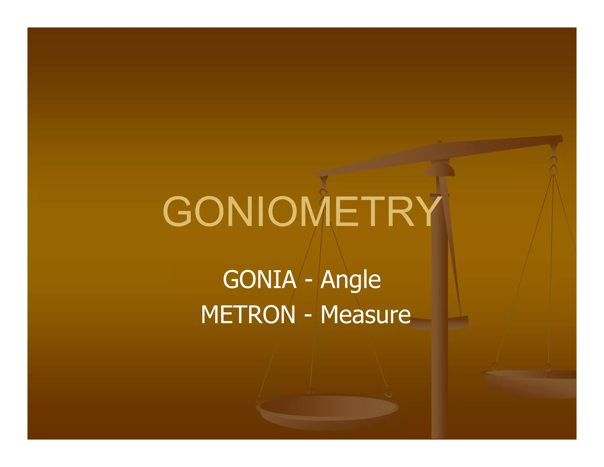 Goniometry | PDF