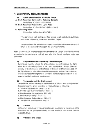 LISUN Goniophotometer for Traffic Signal Lamps LSG-1950S | PDF | Free ...