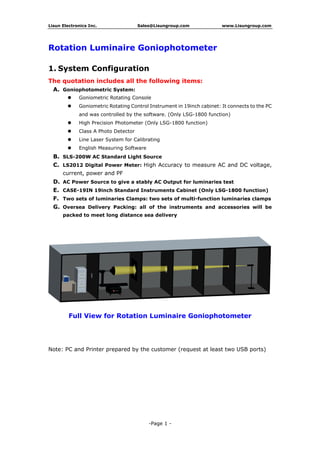 Goniophotometers | PDF