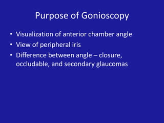 Gonioscopy | PPTX