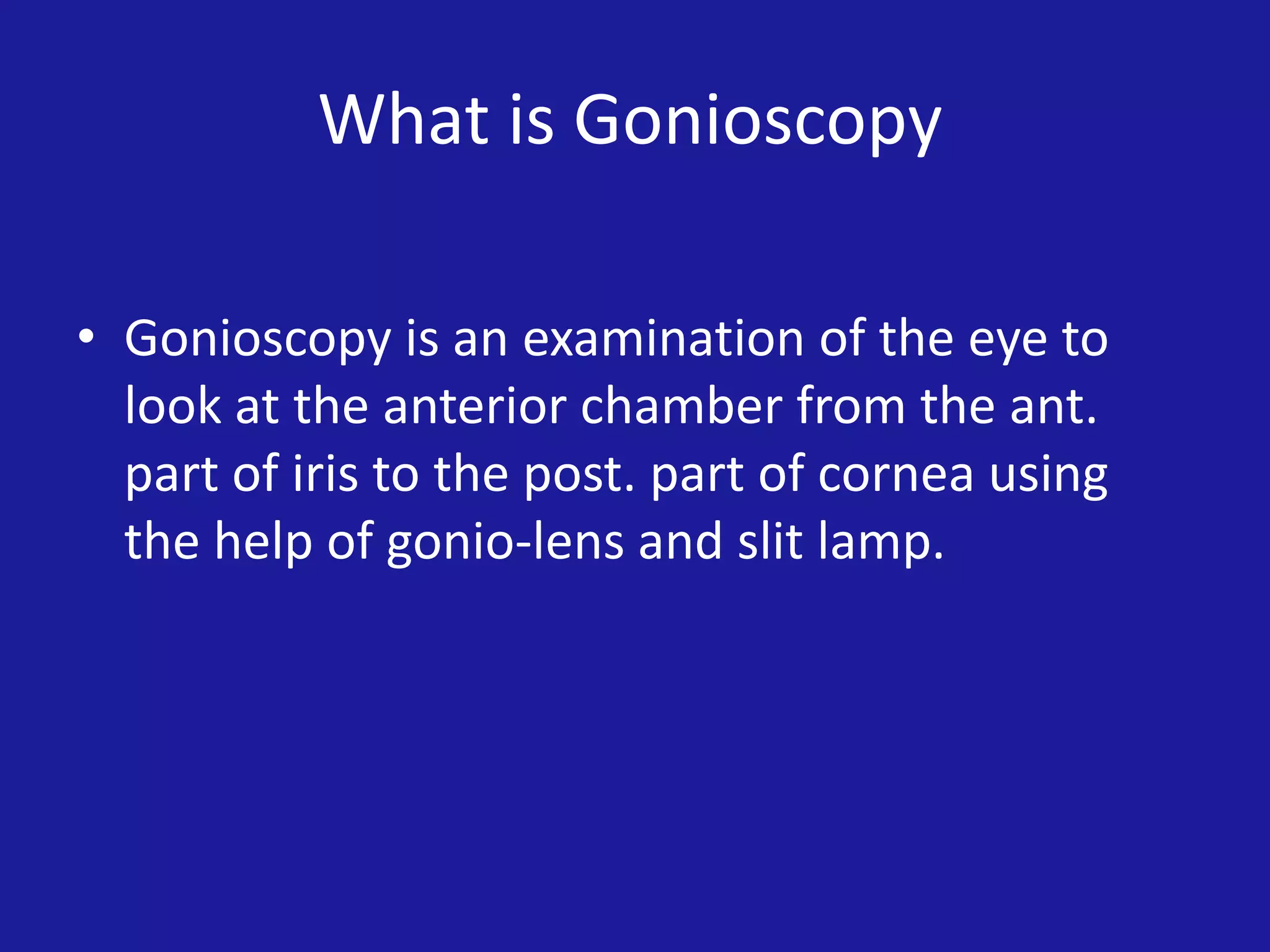 Gonioscopy | PPTX
