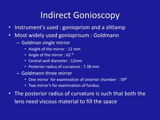 Gonioscopy | PPTX