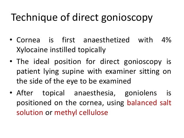 Gonioscopy