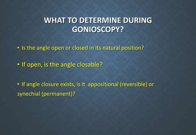 Gonioscopy | PPTX | Eye and Vision Conditions | Diseases and Conditions