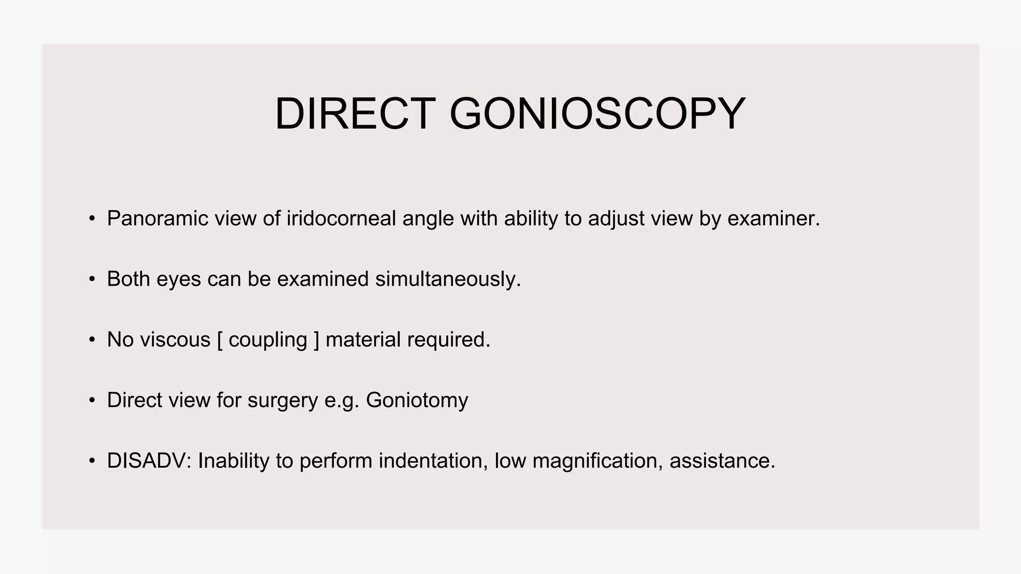 Gonioscopy | PPTX