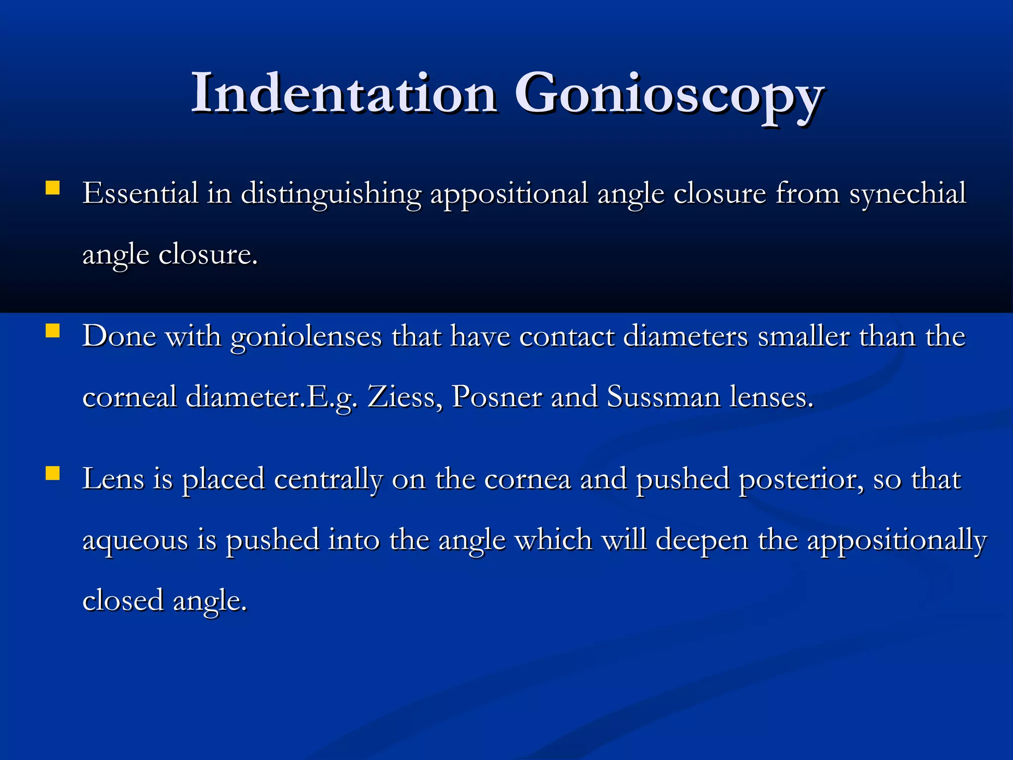 Gonioscopy presentation | PPT