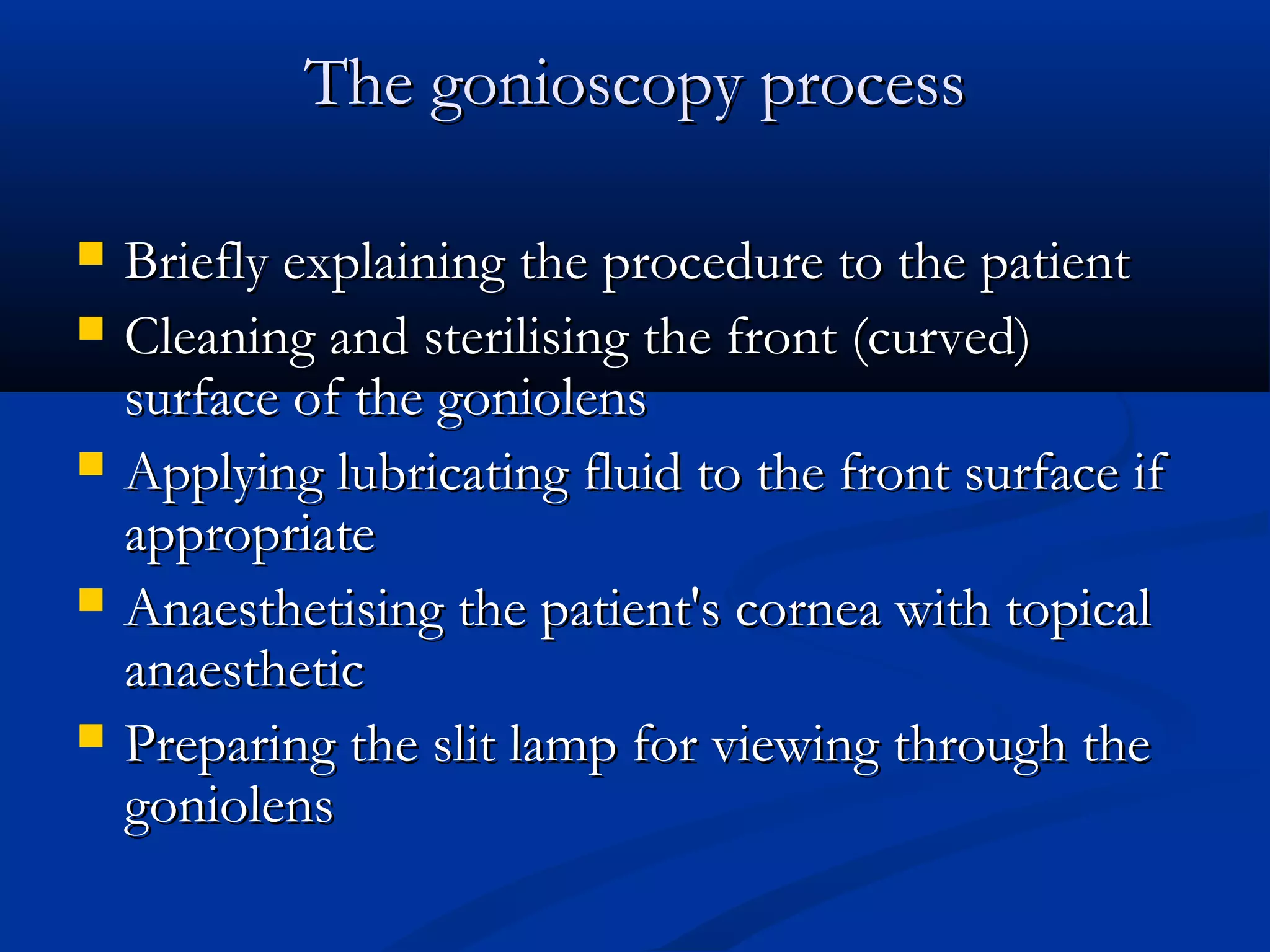 Gonioscopy presentation | PPT