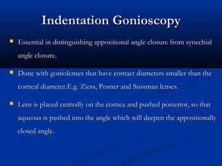 Gonioscopy presentation | PPT
