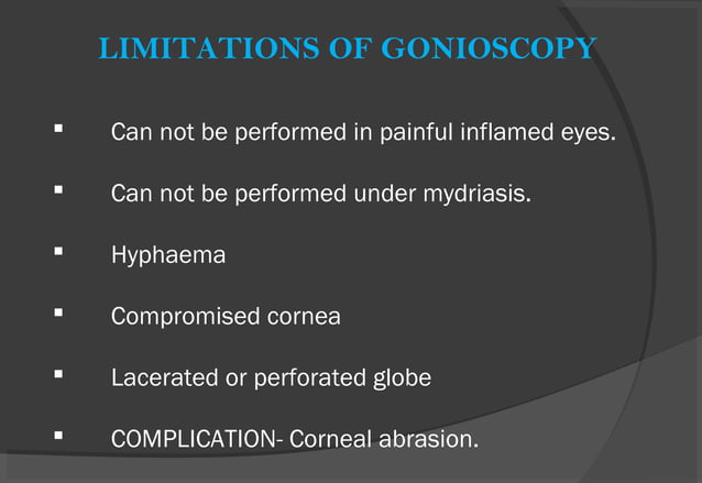 GONIOSCOPY | PPT