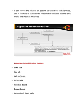immobilising devices used in radiotherapy | DOCX