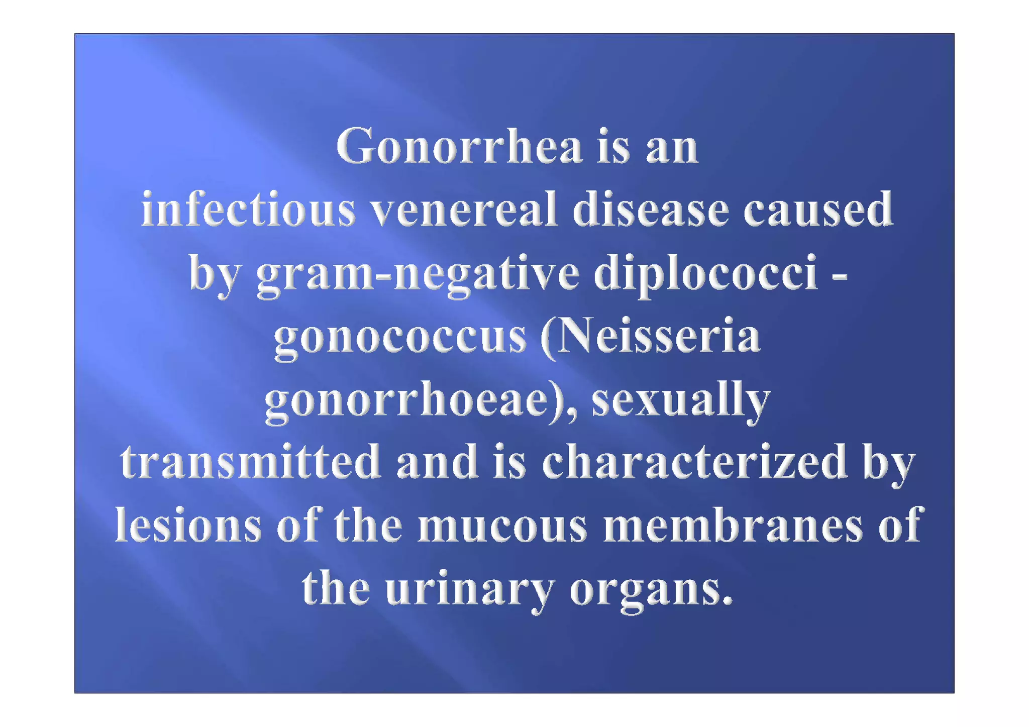 Gonorrhea | PDF