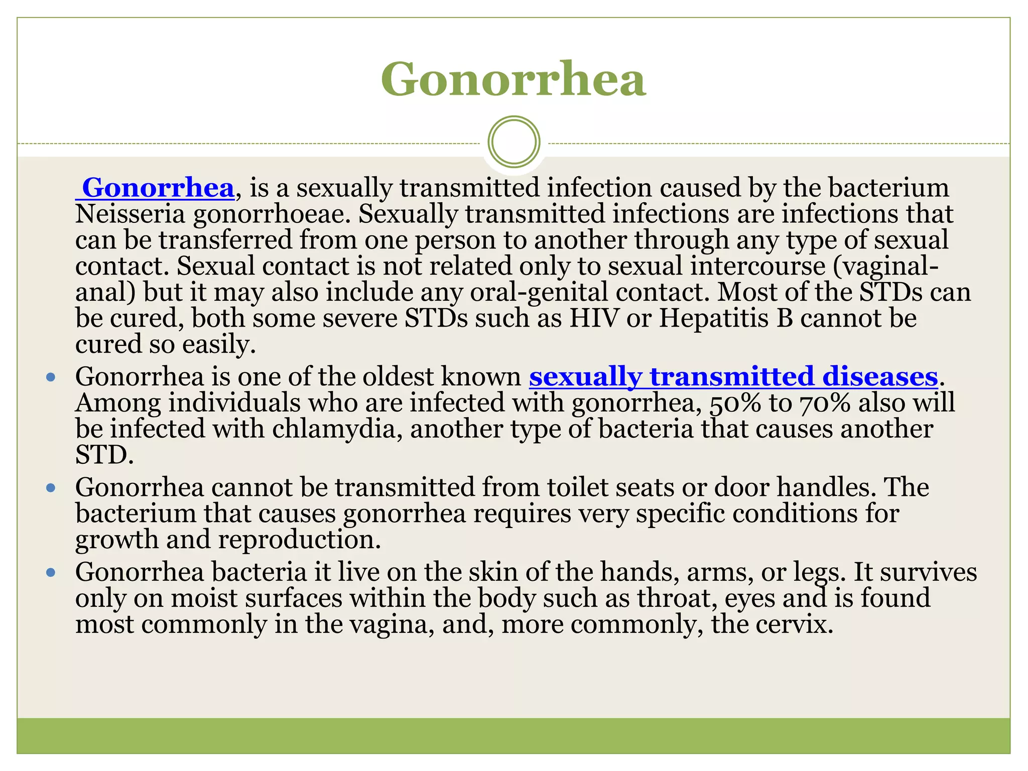 Gonorrhea | PPTX