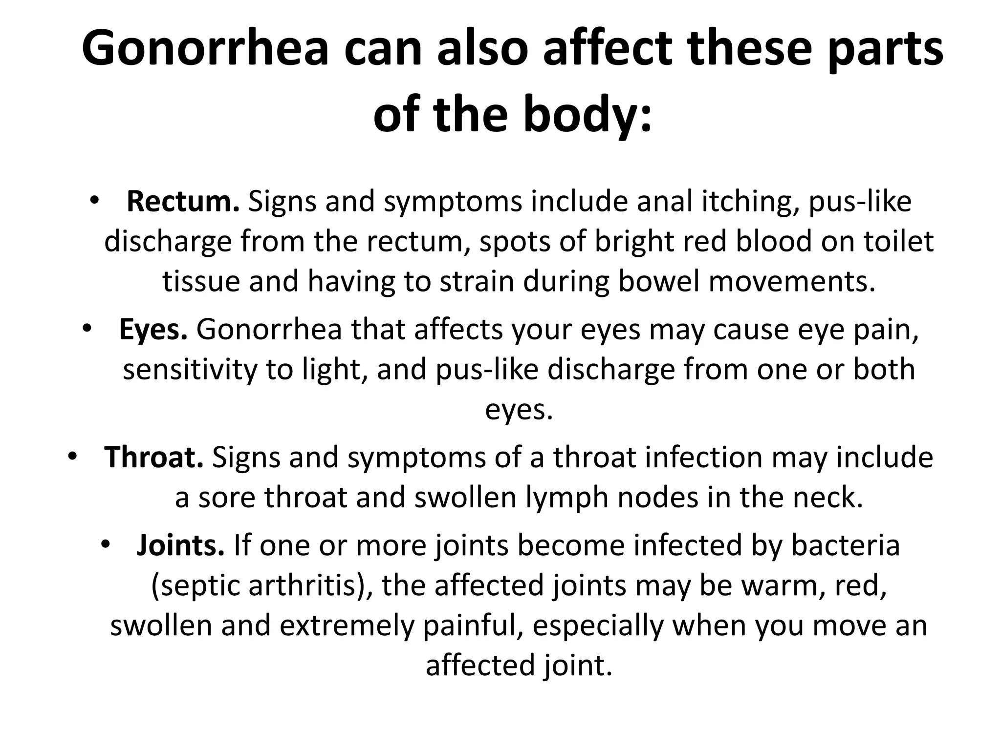 Gonorrhea(Neisseria gonorrhoeae) | PPT