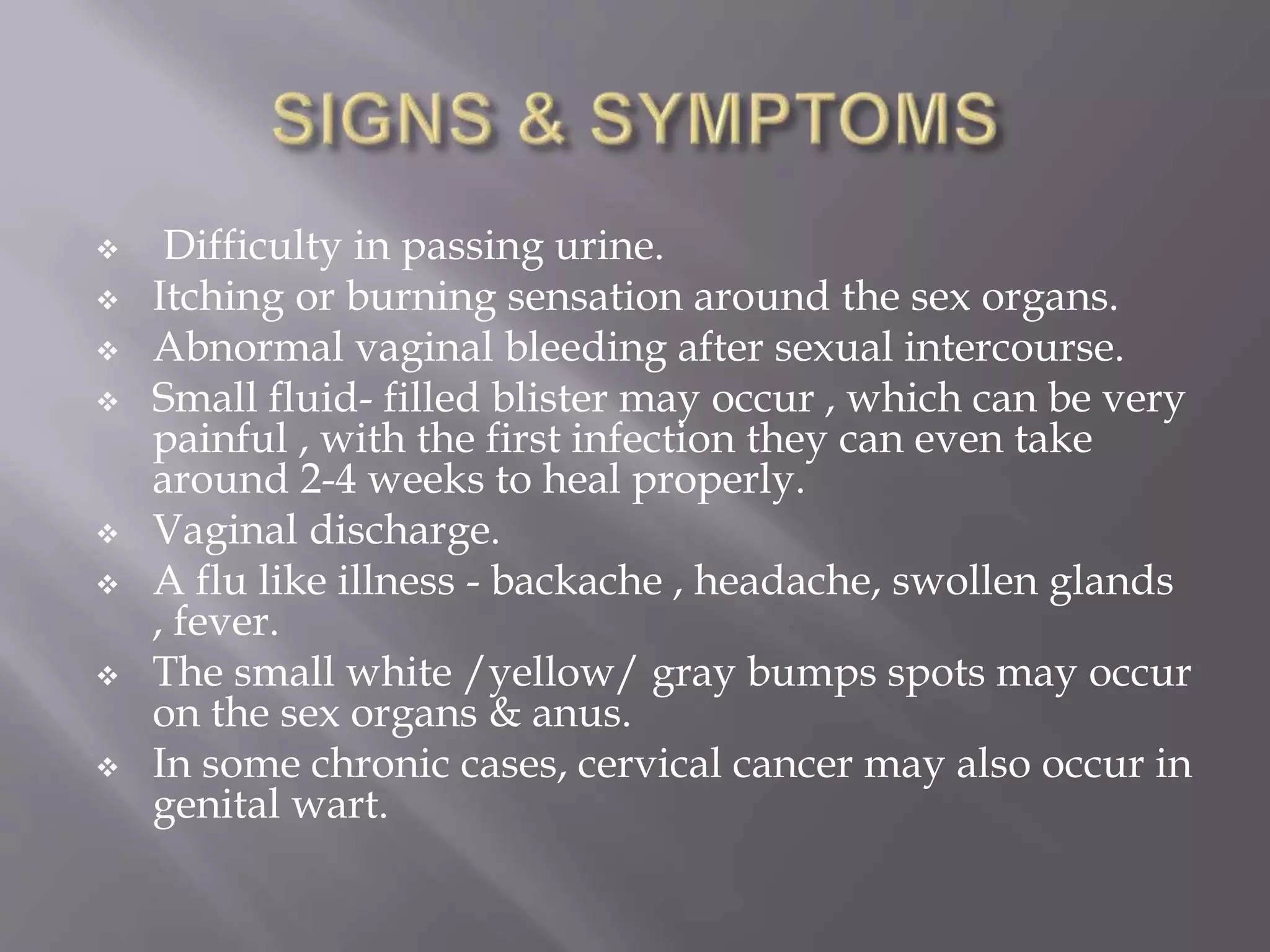 Gonorrhea and GENITAL WARTS | PPTX