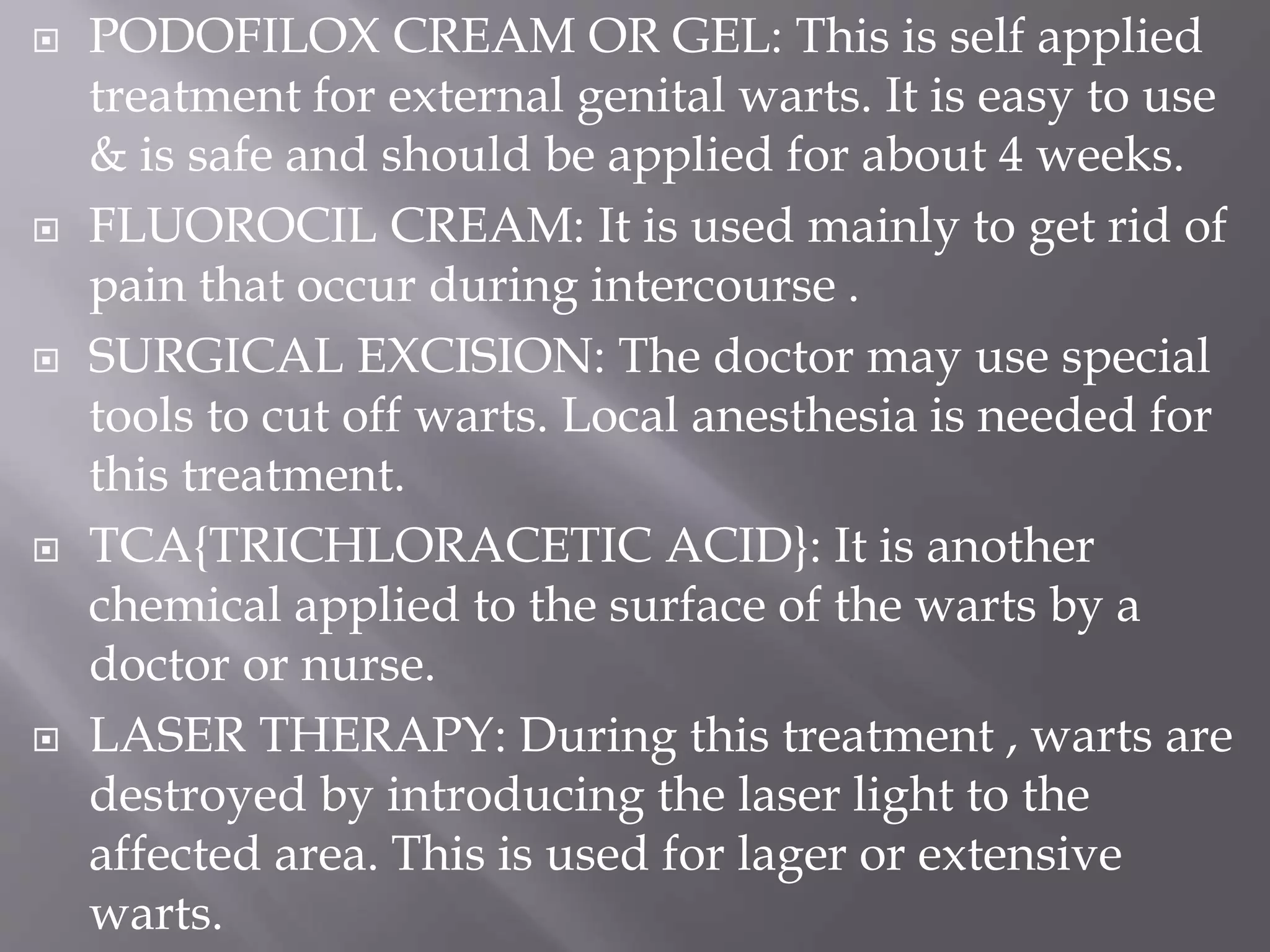 Gonorrhea and GENITAL WARTS | PPTX