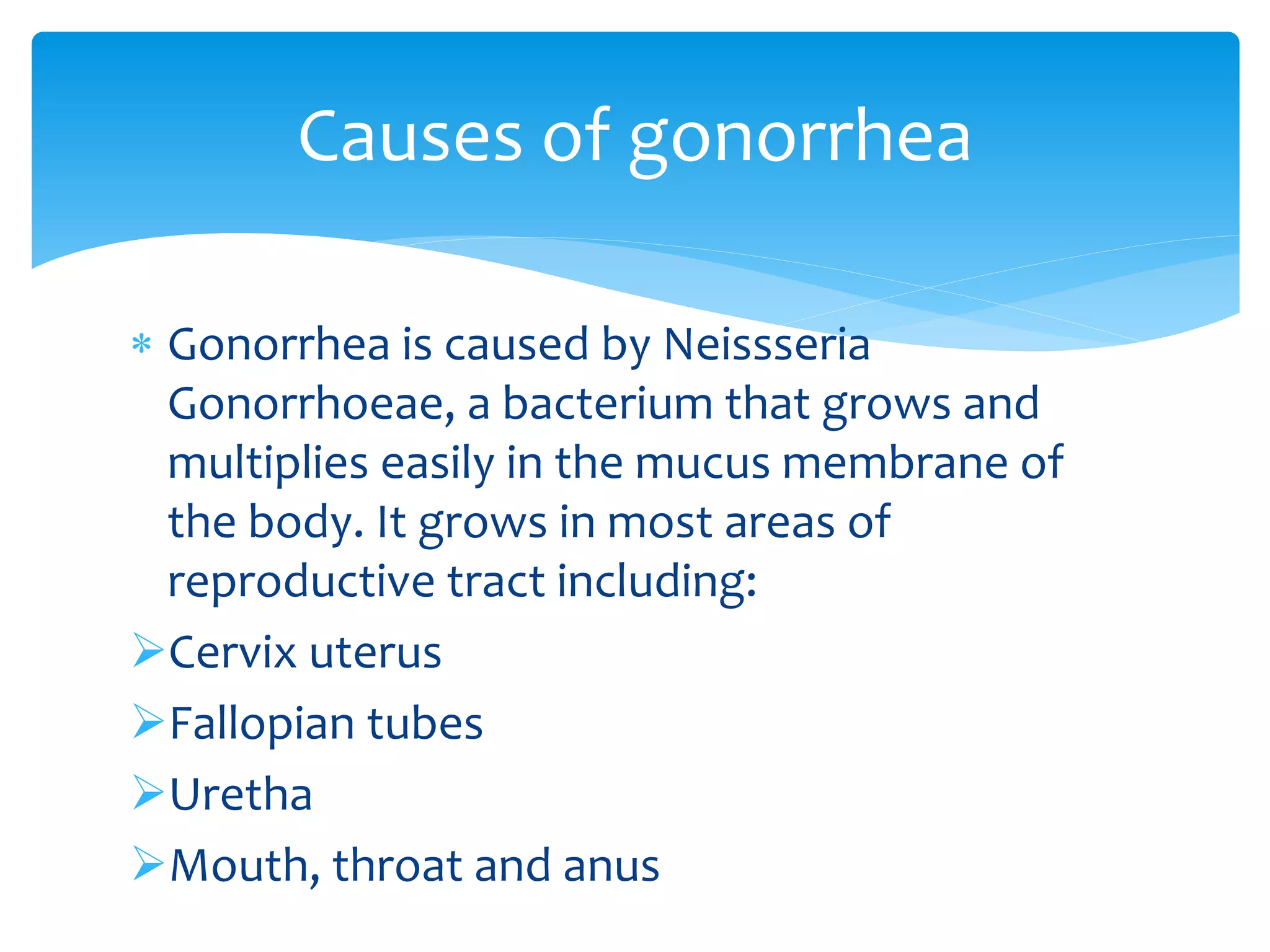 Gonorrhea powerpoint | PPTX