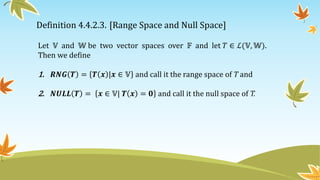 Rank nullity theorem | PPTX