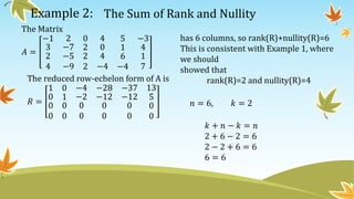 Rank nullity theorem | PPTX