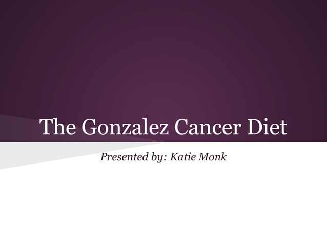 Gonzalez diet katie monk with consensus statement | PDF