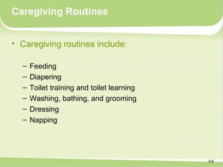 Infants, Toddlers & Caregivers Ch 3 | PPT