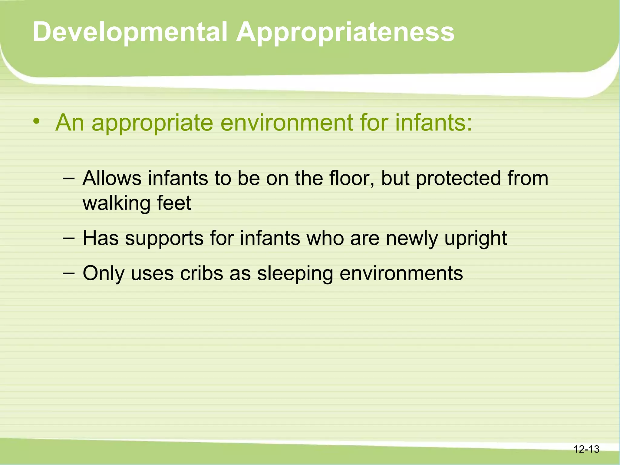 Infants, Toddlers & Caregivers Ch 12 | PPT