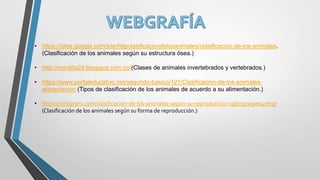 CLASIFICACIÓN DE LOS ANIMALES | PPTX