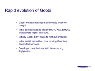 Goobi in the Wellcome Library | PDF