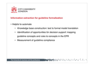 Automating the formalization of clinical guidelines using information ...