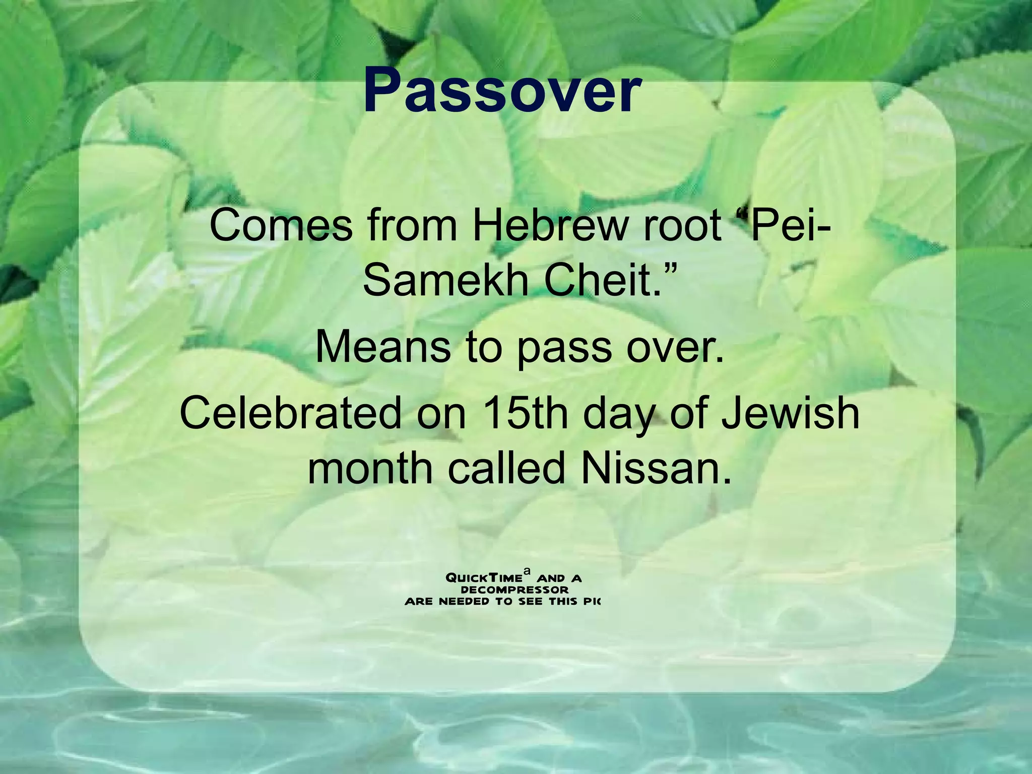 Passover Powerpoint | PPT | Judaism | Religion & Spirituality