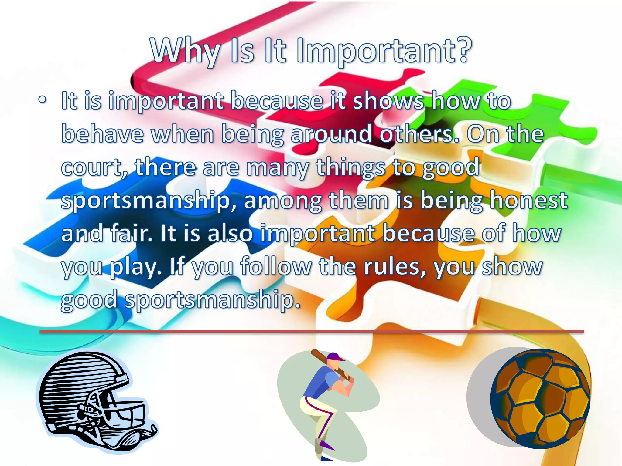 Good sportsmanship | PPT