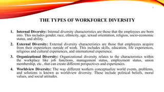 Diversity and the workforce, challenges of diversity.pptx