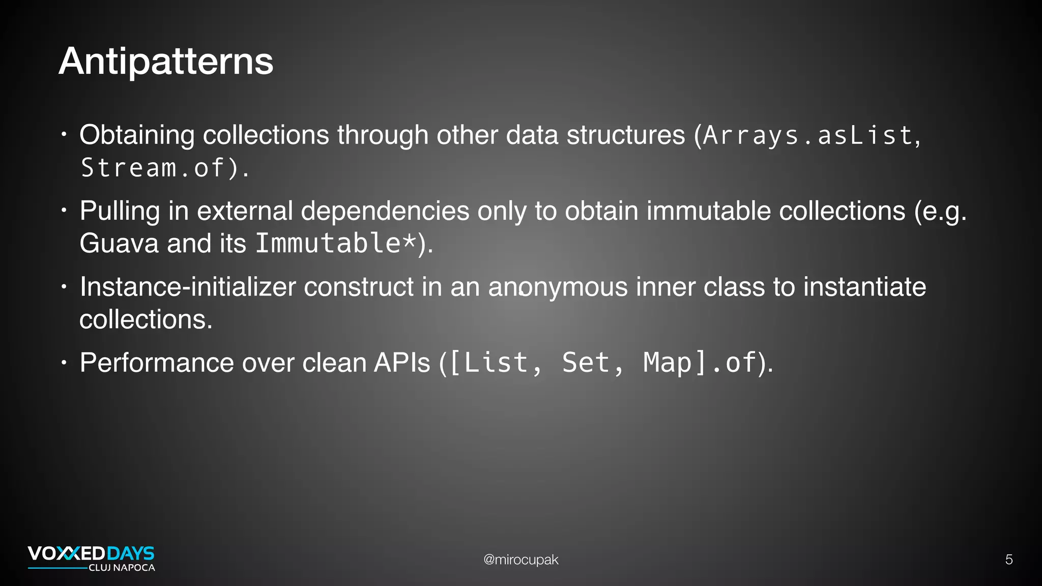 The good, the bad, and the ugly of Java API design | PPT
