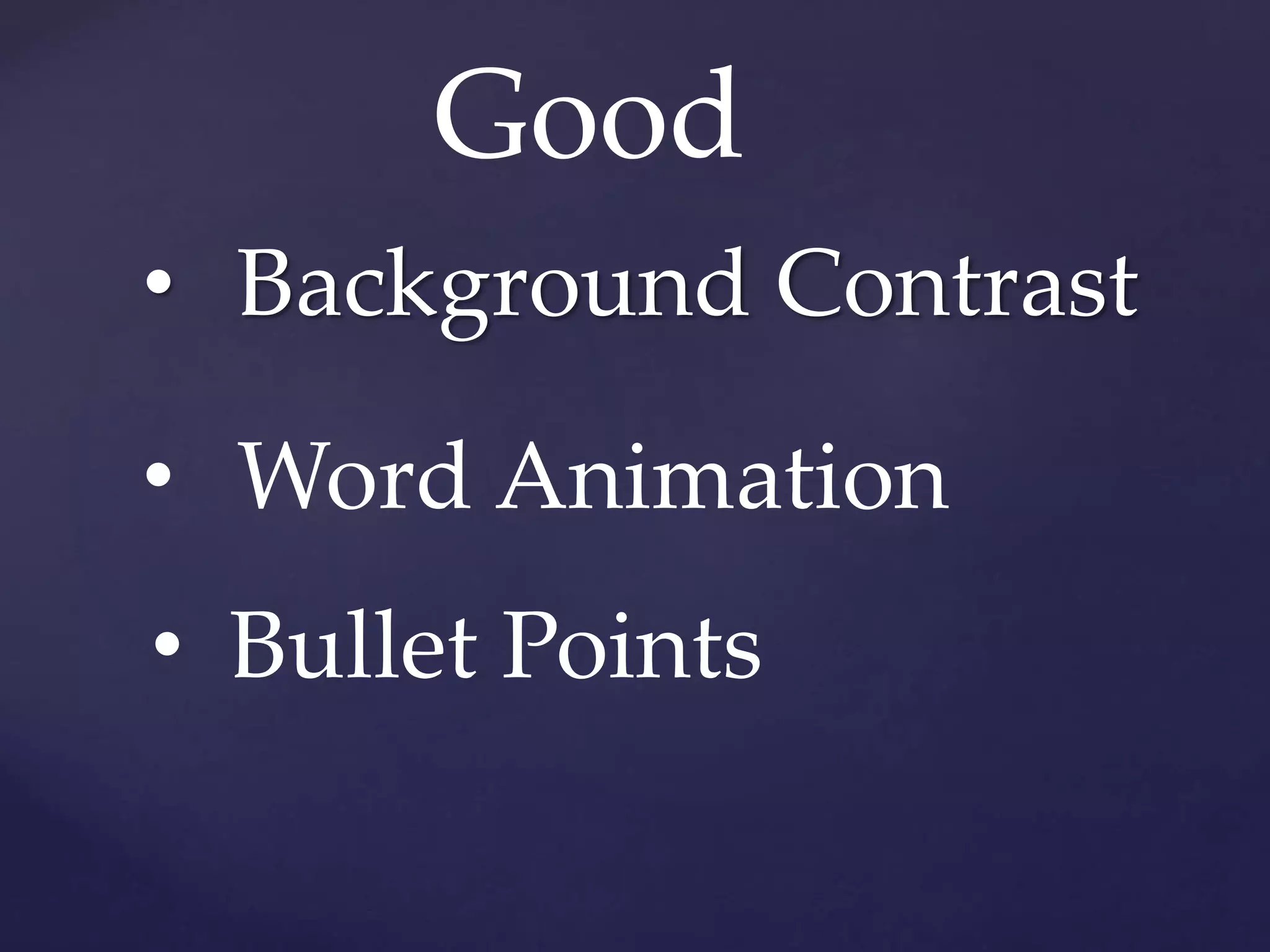 Good bad presentation | PPTX