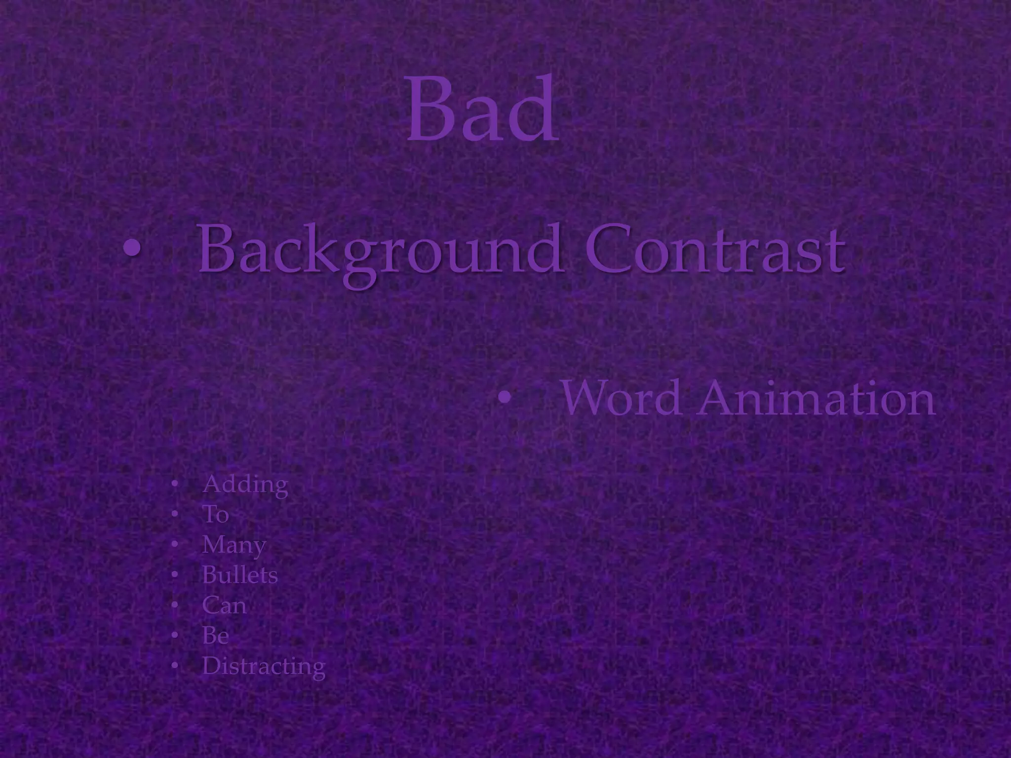 Good bad presentation | PPTX