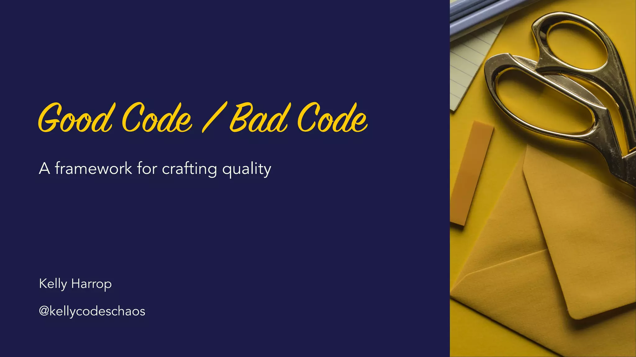 Good Code / Bad Code | PDF
