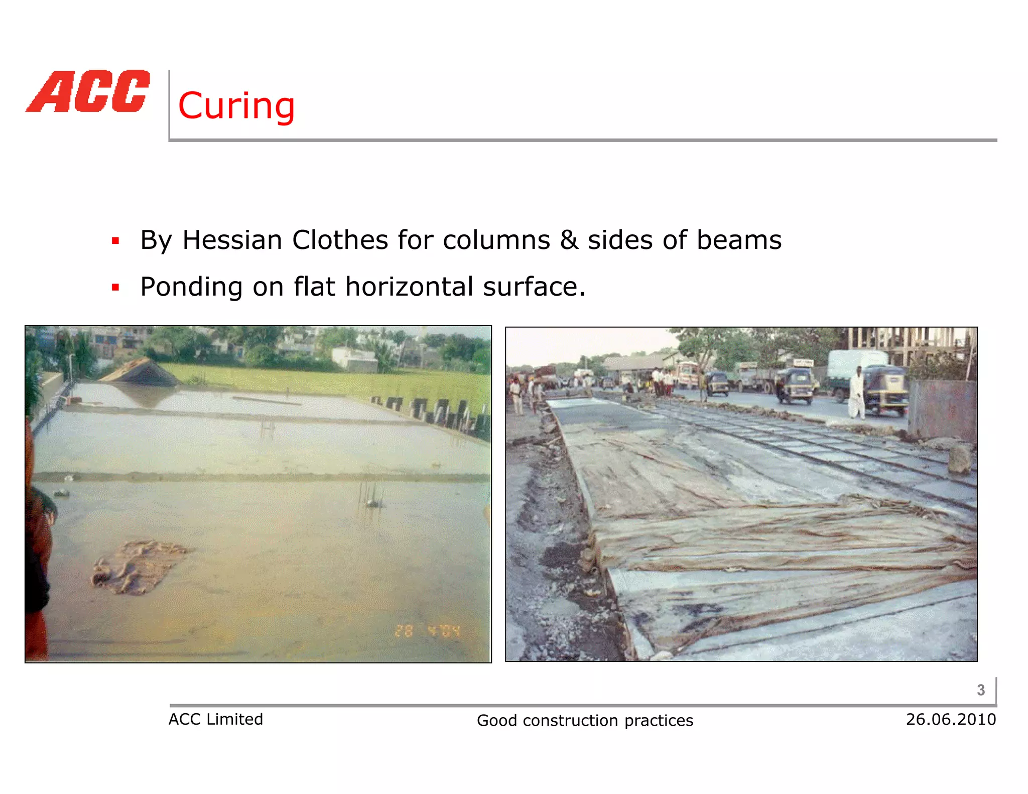 Good construction practices - Part 2 - ACC | PDF