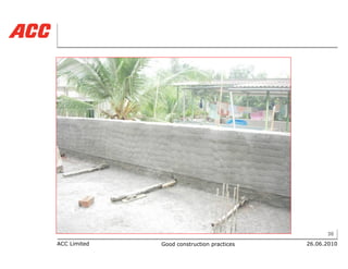 Good construction practices - Part 2 - ACC | PDF