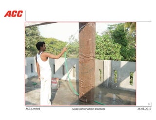 Good construction practices - Part 2 - ACC | PDF