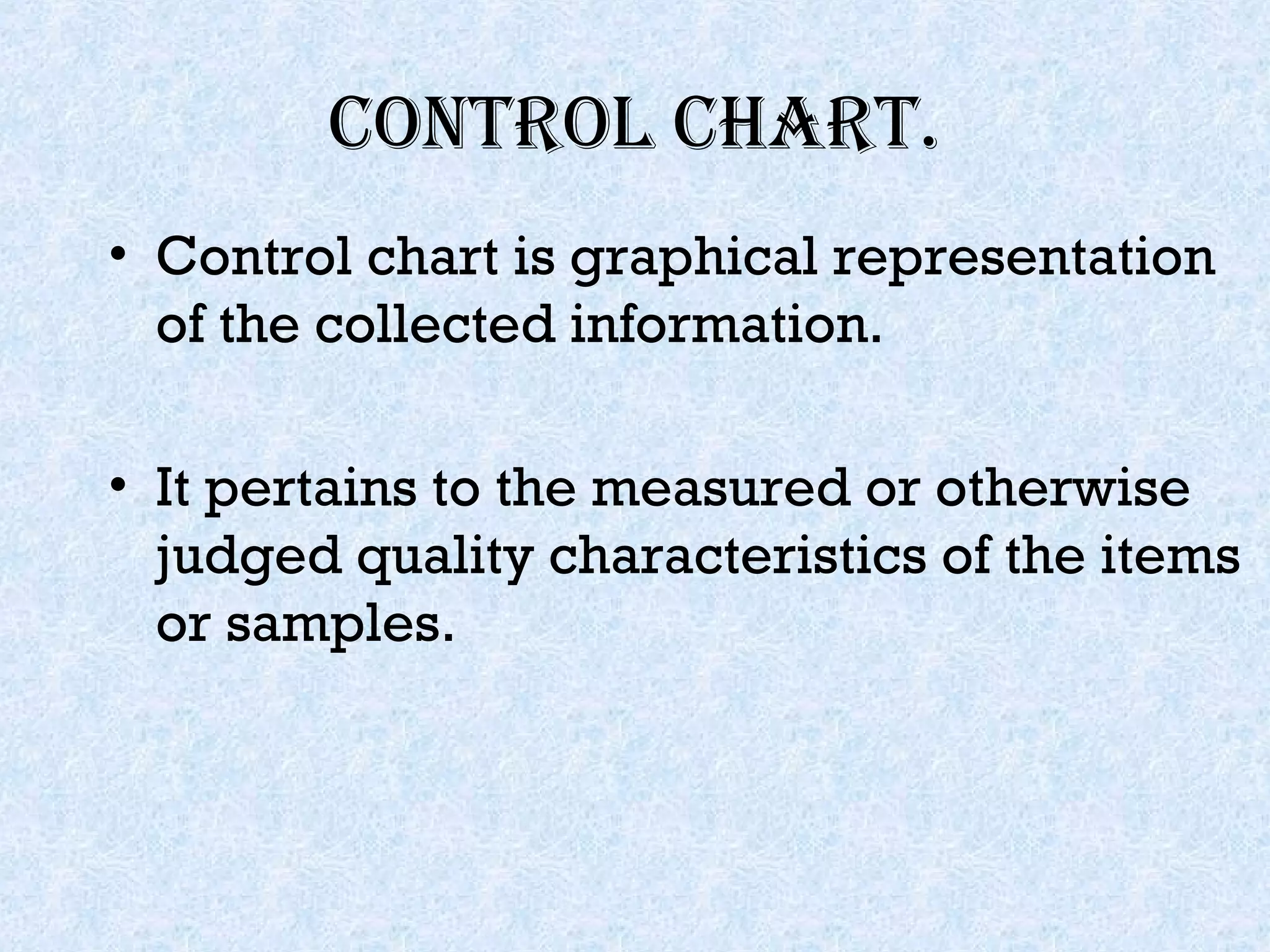 CONTROL CHARTS | PPT