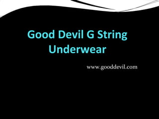 Good devil-g-string-underwear | PPT